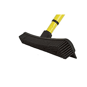 Rubber Broom For Pet Hair. Professional Hair Salon Broom. Sweepa Rubber Brooms. Build Your Own Sweepa Rubber Products. Telescopic Pole and 12 Inch Rubber Head.