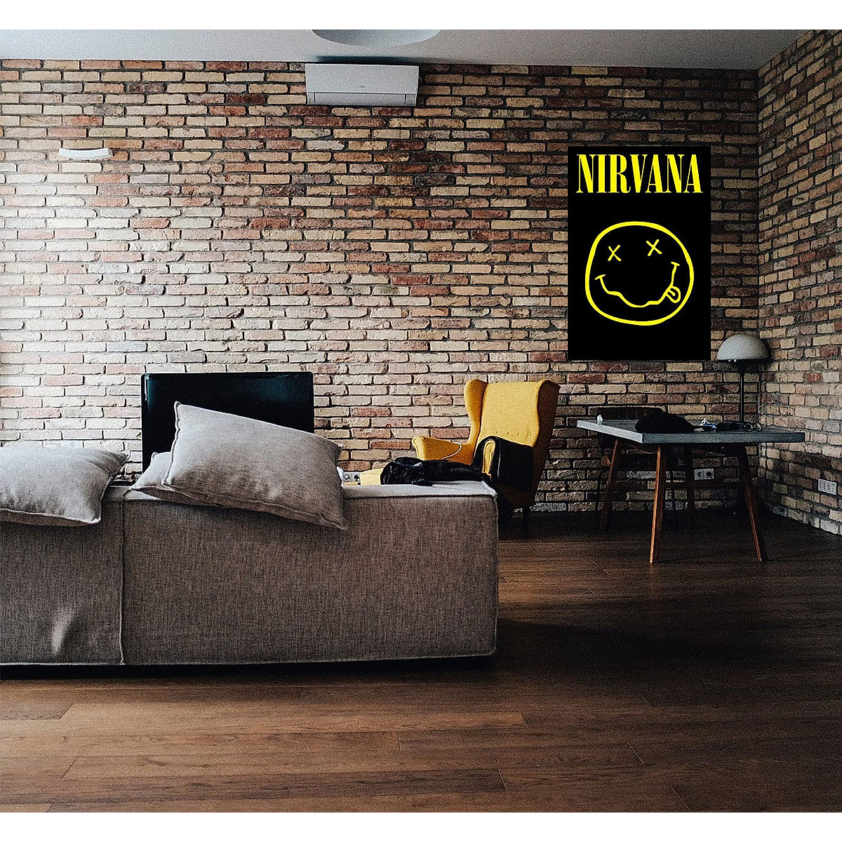 Nirvana - Smiley Face 24x36 Poster Band Album Art Black