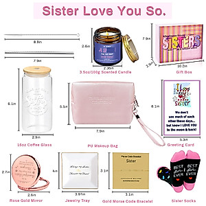 Sisters Gifts From Sister, Sister Birthday Gifts Big Sister Gift Sister In Law Gifts, Birthday Gifts for Sister From Sisters Adult Happy Birthday Sister Gifts Funny Sister Gifts