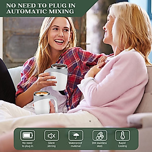 Electric Mixing Cup, Stainless Steel Self Stirring Coffee Mug Cup Automatic Magnetic Stirring Coffee Mug Electric High Speed Mixing Cup For Coffee, Milk, Cocoa and Other Beverages