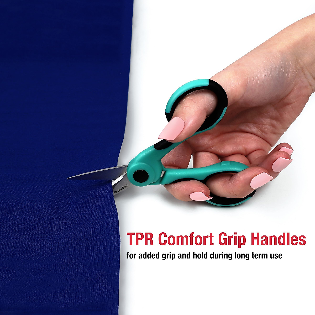 SINGER 00557 4-1/2-Inch ProSeries Detail Scissors with Nano Tip, Teal