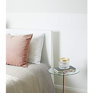 Umbra Tesora Jewelry Organizer, Two-Tier Storage Box with Removable Lid, Glass/Brass