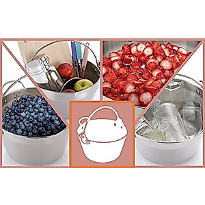 Homemade Jam Pot Stainless Steel Maslin Pan For Jelly & Soup,Canning Tools (4.5Litre - 4qt)