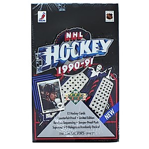 NHL 1990-91 Upper Deck English Low # Hockey Wax Box