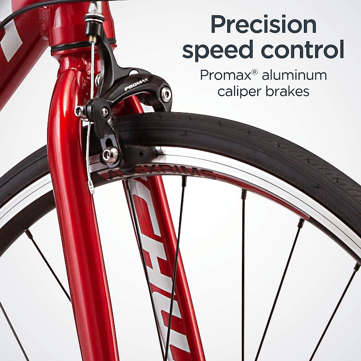 Schwinn Fastback Tourney AL Adult Performance Road Bike, Beginner to Intermediate Bicycle Riders, 700c Wheels, 14-Speed Drivetrain, Small Aluminum Frame, Red