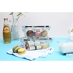 gotman Airtight Food Storage Container With Lid (15.2 oz) Leak-Proof Lunch Box | BPA-Free | Meal Prep | Microwave, Freezer and Dishwasher Safe | Kitchen Fridge Organizer Boxes | Fresher Food