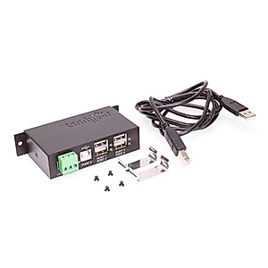4-Port Industrial USB 2.0 Powered Variable Voltage Input