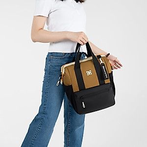 Sherpani Dispatch, Convertible Backpack Tote, Travel Backpack, Backpack for School, Crossbody Bags for Women, Laptop Backpack, Fits 13 Inch Laptop (Rosewood)