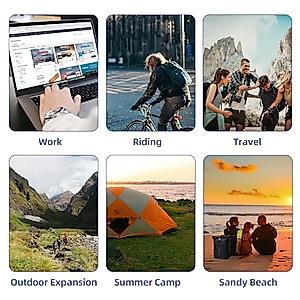 Ajiga Roll Top Travel Backpack for Men and Women, Lightweight Expandable Casual Daypack for 17 inch Laptop for Work Business College, Stylish and Water-resistent, Black