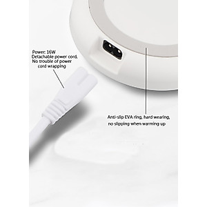 Fshopping Smart Cup Warmer Pad Coffee Mug Warmer for Coffee Tea Beverage Milk Cocoa Water Soup