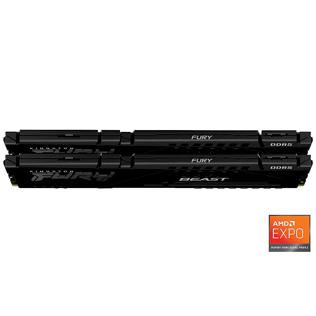 Kingston Fury Beast 32GB (2x16GB) 6000MT/s DDR5 CL36 Desktop Memory Kit of 2 | AMD Expo | Plug N Play | KF560C36BBEK2-32
