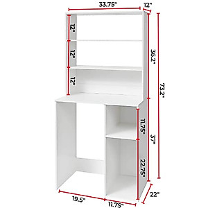 Yak About It Mini Fridge Dorm Station with Top Shelf - White