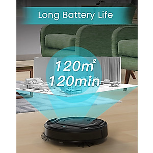 Lefant Robot Vacuum Cleaner with 2200Pa,Featured Carpet Boost,Tangle-Free,Ultra Slim,Self-Charging Robotic Vacuum,Wi-Fi/App/Alexa,120mins Runtime,Ideal for Pet Hair,Hard Floor and Carpet M210-Pro
