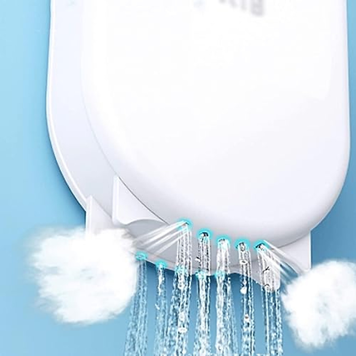 Silicone Toilet Brush with Holder Set Toilet Bowl Brush Small Wall Hanging Toilet Cleaner Brush Easy to Clean