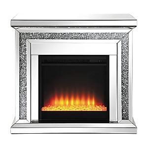 Coaster Home Furnishings Lorelai Rectangular Freestanding Fireplace Mirror