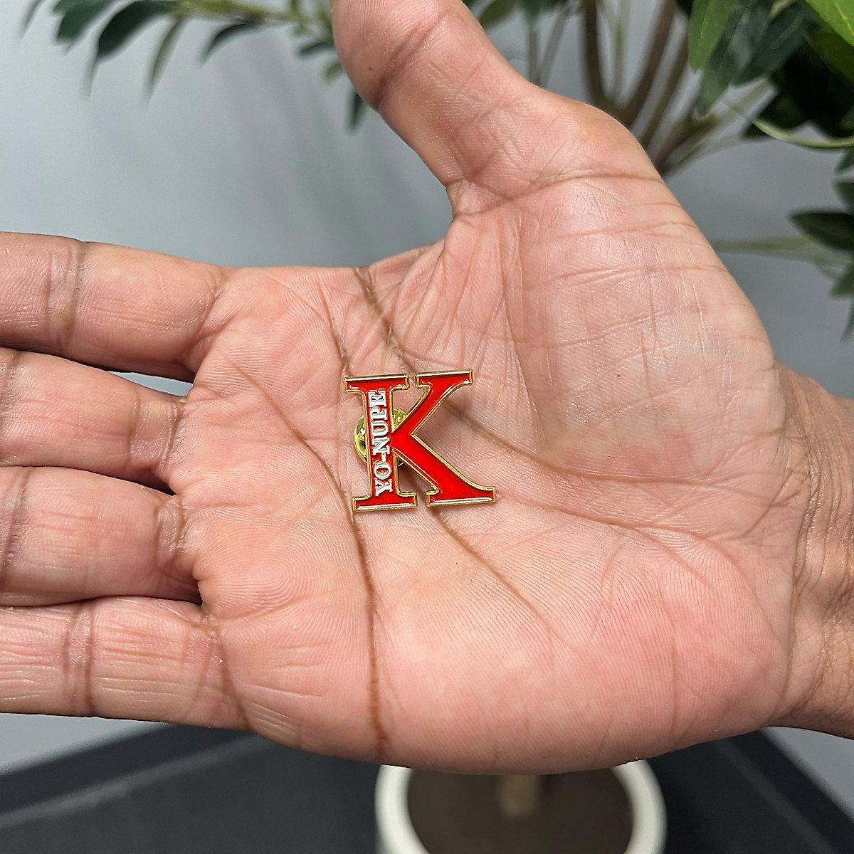 Desert Cactus Kappa Alpha Psi Lapel Pin Fraternity Logo Enamel Greek Letters Formal Wear Blazer Jacket (K w/YO-NUPE)