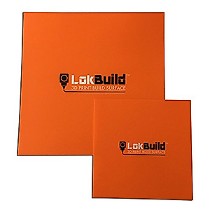 LokBuild 3D Print Build Surface, sticky back sheet, quick, clean removal of printed parts, versatile (SINGLE PACK 6" (153x153mm))
