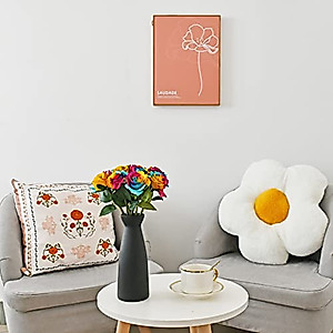 Mandy's 10pcs Rainbow Flowers Artificial Silk Rose Flowers for Mother's Day Home Decoration Bridal Wedding Bouquet and Parties