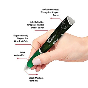 ANINKABOVE Zodiac Sign Ballpoint Pen (1 Pen, 3-Sided) Zodiac Pen Gift, Cool Pens Constellation Design, Zodiac Gifts Pretty Pens - Fancy Pens Great Astrology Gifts for Women and Men (Taurus Pen)