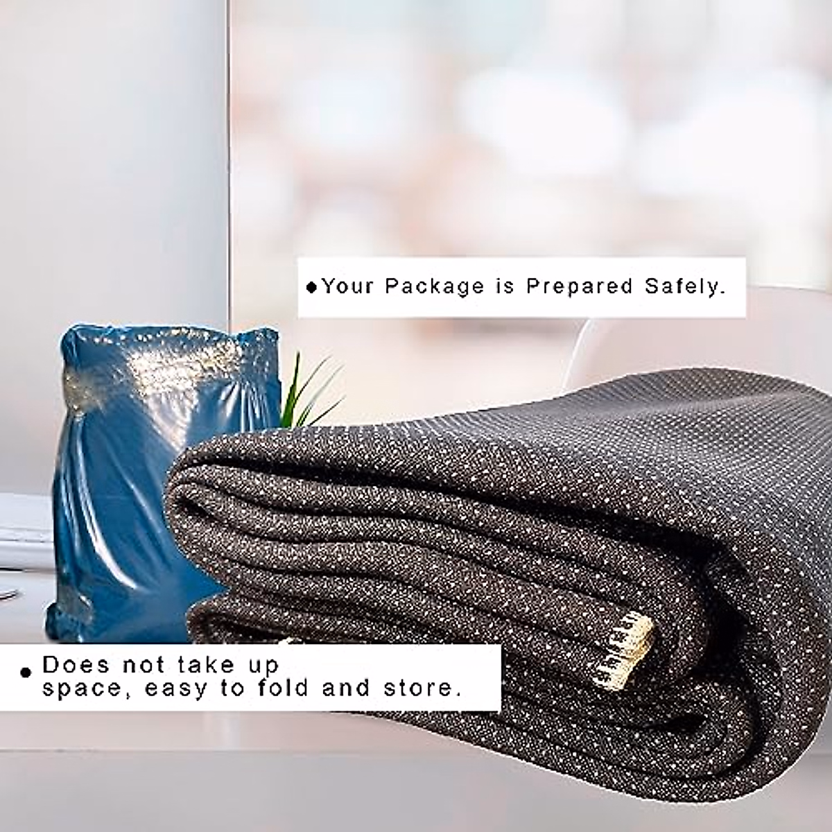 HomeNette Washable Area Rugs, 3x5 Dark Grey Rug with Non Slip Backing, Stain Resistant, Foldable, Boho Machine Washable Carpet for Kitchen, Bathroom, Bedroom or Living Room (3' x 5'2")