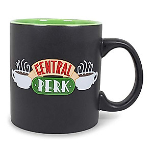 Silver Buffalo Friends Central Perk Doodle Logo Ceramic Mug | Holds 20 Ounces