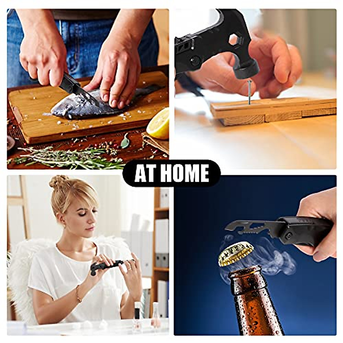 Gifts for dad from daugther son WROOC Stocking Stuffers car accessories, camping multitool multi-hammer,cool gadgets for men him, useful birthday gifts for him/husband/boyfriend Valentines gift