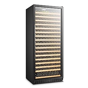 Lanbo Wine Cooler Refrigerator, 289 Bottle Large Capacity Wine Fridge Double-Paned Tempered Glass Door and Safety Lock, 32 Inch