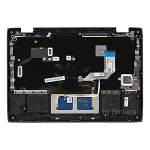 Rinbers Palmrest Upper Case with US Keyboard and Touchpad Assembly Replacement for Lenovo Chromebook 11 100e 2nd Gen AMD AST 82CD 5CB0Z21474 (NOT for 100e Gen 2 Intel Version 81MB or MTK Version 81QB)