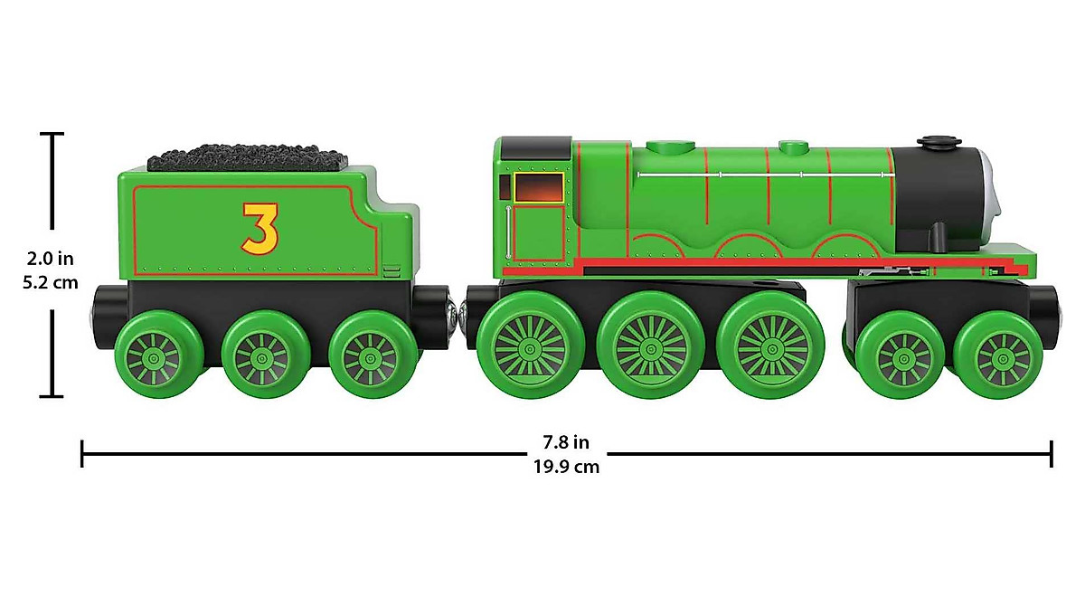 Thomas & Friends Wooden Railway Train Henry Push-Along for Toddlers
