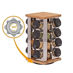 seewavom 6 inch Lazy Suans Hardware, 4 Pack Square Lazy Suan Hardware Turntable Bearings Rotating Bearing Plate Furniture Hardware for Kitchen Storage Racks Craft Table