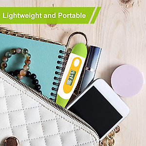 Digital Oral Thermometer for Adult and Kid, Easy@Home Accurate Fast Reading Body Temperature Thermometer for Oral and Underarm Measurement with Fever Alarm，EMT-021B-Green