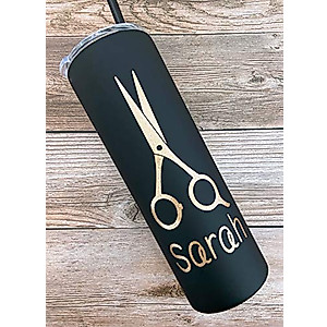 AVITO 20 oz Personalized Hairdresser Tumbler - Hair Stylists Gift, Personalized Hairdresser Gift- Salon Squad - Hair Salon, Cosmetology School - Cosmetologist Graduation Gift