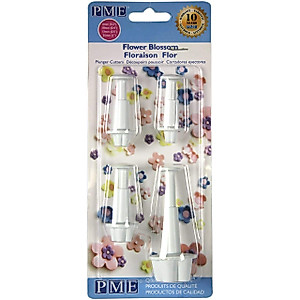 PME Plunger Cutters, Flower Blossom, 4-Pack