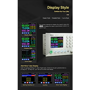 DC Power Supply Variable Adjustable Lab Bench Power Supply Buck Converter Step Down Switching Regulated 4-Digital LCD Display 60V 24A 1140W Assembled RD6024