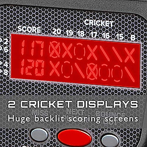 Viper 850 Electronic Dartboard, Ultra Bright Triple Score Display, 50 Games With 470 Scoring Variations, Regulation Size Target-Tested-Tough Segments Made From High Grade Nylon, Includes 6 Darts,Black