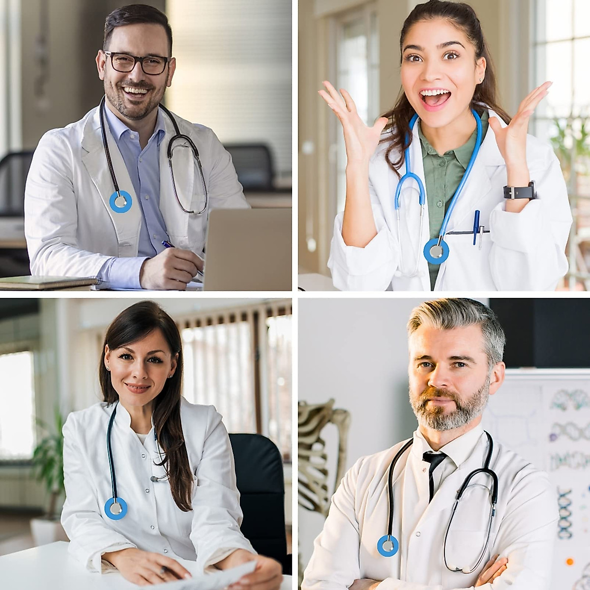 POPETPOP Stethoscope Cover - 10pcs Stethoscope Cover Soft Silicone Stethoscope Spare Parts Stethoscope Stethoscope Diaphragm Covers for Hospital Doctor