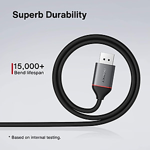 IVANKY DisplayPort Cable 10ft, DP Cable 1.2, [Updated New Model] Display Port Cable 144z, 4K@60Hz, 2K@165Hz, 2K@144Hz, 3D, DisplayPort to DisplayPort Cable, Compatible Laptop, PC, Gaming Monitor, TV