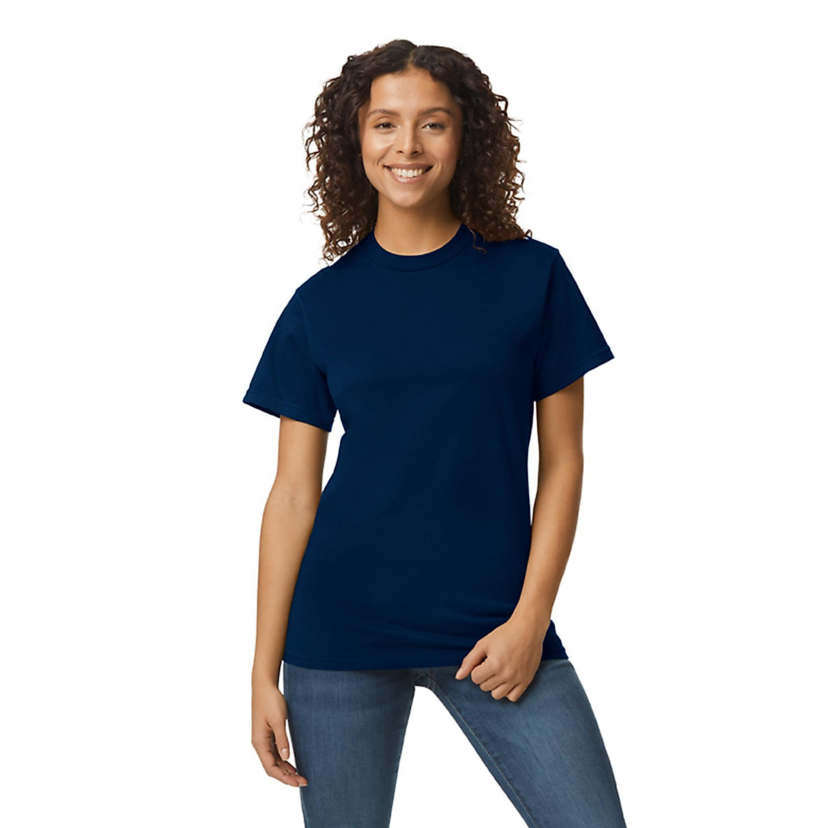 Gildan T-Shirt, Style GH000, Dark Navy (2-Pack), Small