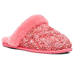 UGG Women's Scuffette II Chunky Sequin Slipper, Pink Jasmine, 5