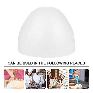 1pc Cake Model Cake Dummies Dummy Cake Flower Decorations Cake Dome Muffin Top Pans for Baking Floral Foam Tray Mold Wedding Decor Cake Dummy Doll Big Cake White