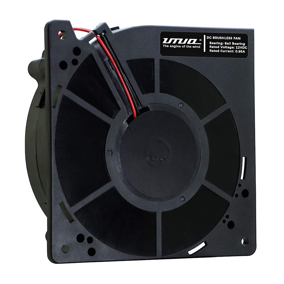 UTUO Brushless Radial Blower Dual Ball Bearing High Speed 12V DC Centrifugal Fan with XH-2.5 Plug 120mm by 120mm by 32mm 4.72x4.72x1.26 inch