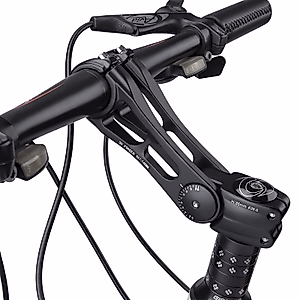 CXWXC Adjustable MTB Stem 31.8mm 85 Degree - 90/110/145mm Bike Stem Riser for Handlebar - Aluminum Alloy Mountain Bike Handlebar Riser Extender for MTB Road City Bike Bicycle (31.8 x 145mm)