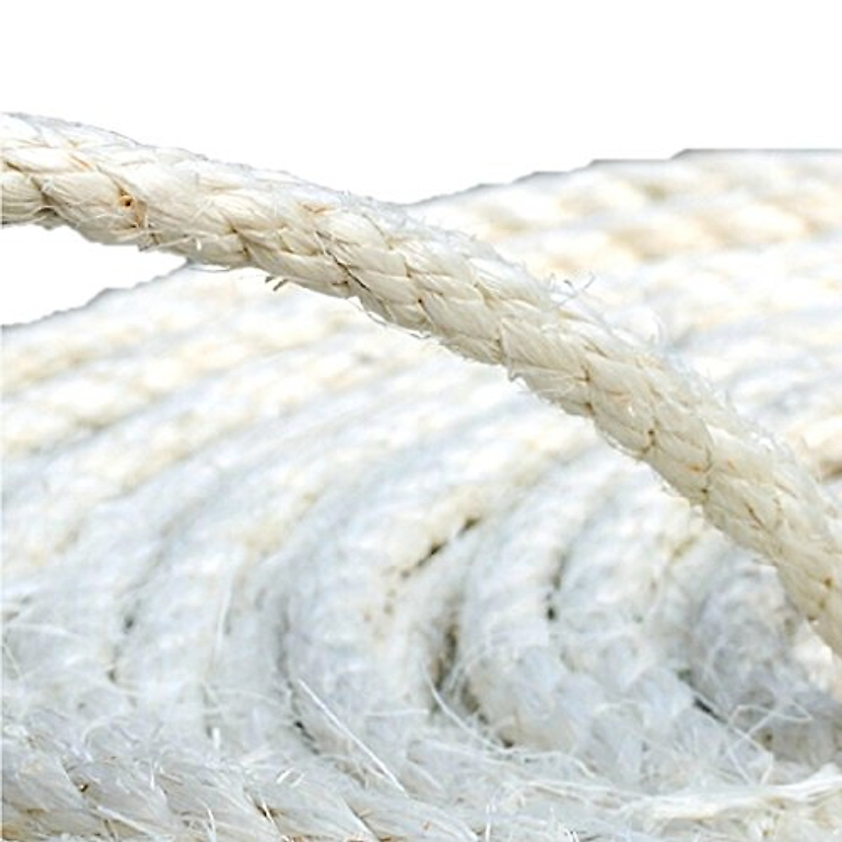 PET SHOW 164 Feet(50M) Diameter 6mm Cat Natural Twisted Sisal Rope 1/4 for Cat Scratching Post Replacement Hemp Rope for Repairing Recovering or DIY Scratcher Twine String Durable for Cats Toys Gift