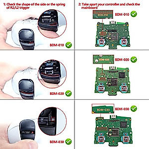 eXtremeRate Clear Green Decorative Trim Shell Compatible with ps5 Controller, DIY Replacement Clip Shell, Custom Plates Cover Compatible with ps5 Controller with Accent Rings