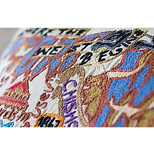 Catstudio Fort Worth Embroidered Decorative Throw Pillow