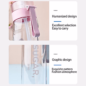 ZHSDHF Fruit Scent Air Water Bottle with 6 Radom Flavor Pods Upgrades Water Bottle Drinking Experience,Tritan,Sports Water Cup,BPA Free,Suitable for Outdoor Sports, Gifts From Friends, Birthday Gifts