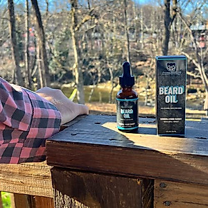 Bears Looking Beard Oil Conditioner - All Natural Sandalwood Scent with Argan Oil - Softens & Strengthens Beards and Mustaches