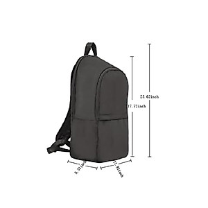 Custom Kids Backpack for Girls Boys Gold Sparkle Text Black Children Casual Daypack Backpacks, Personalized with Kid's Name Preschool School Bag, Children Travel Bookbag for School Season