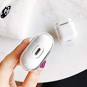 Ownest Compatible with AirPods Case with Cute Clear Girl Cartoons Animal Design Smooth Soft TPU Cover Case for Airpods 2 &1,Cute for Airpods-Bear