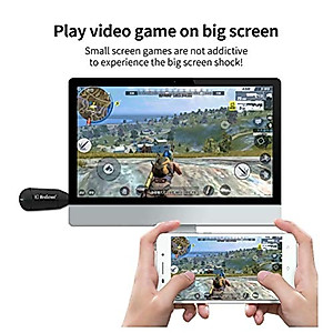 4K/1080P Wireless Display Adapter, SmartSee Screen Mirroring from iOS Android Phone Laptop to TV Projector Any HDMI Display, Dual Core Streaming Device Support Miracast Airplay DLNA